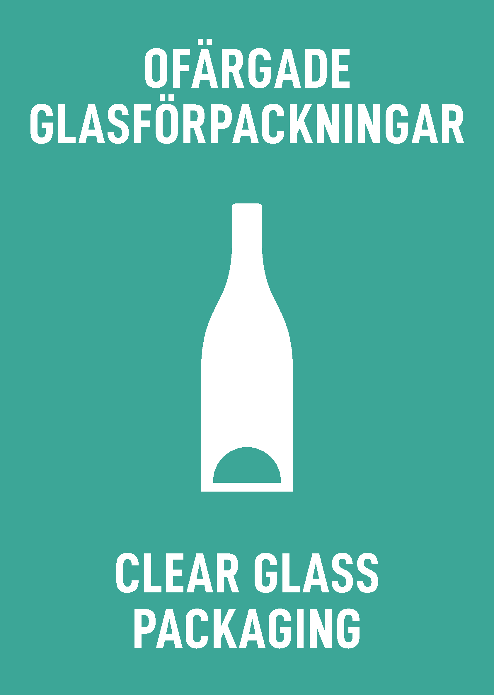 Labeling sign – Clear glass | PWS