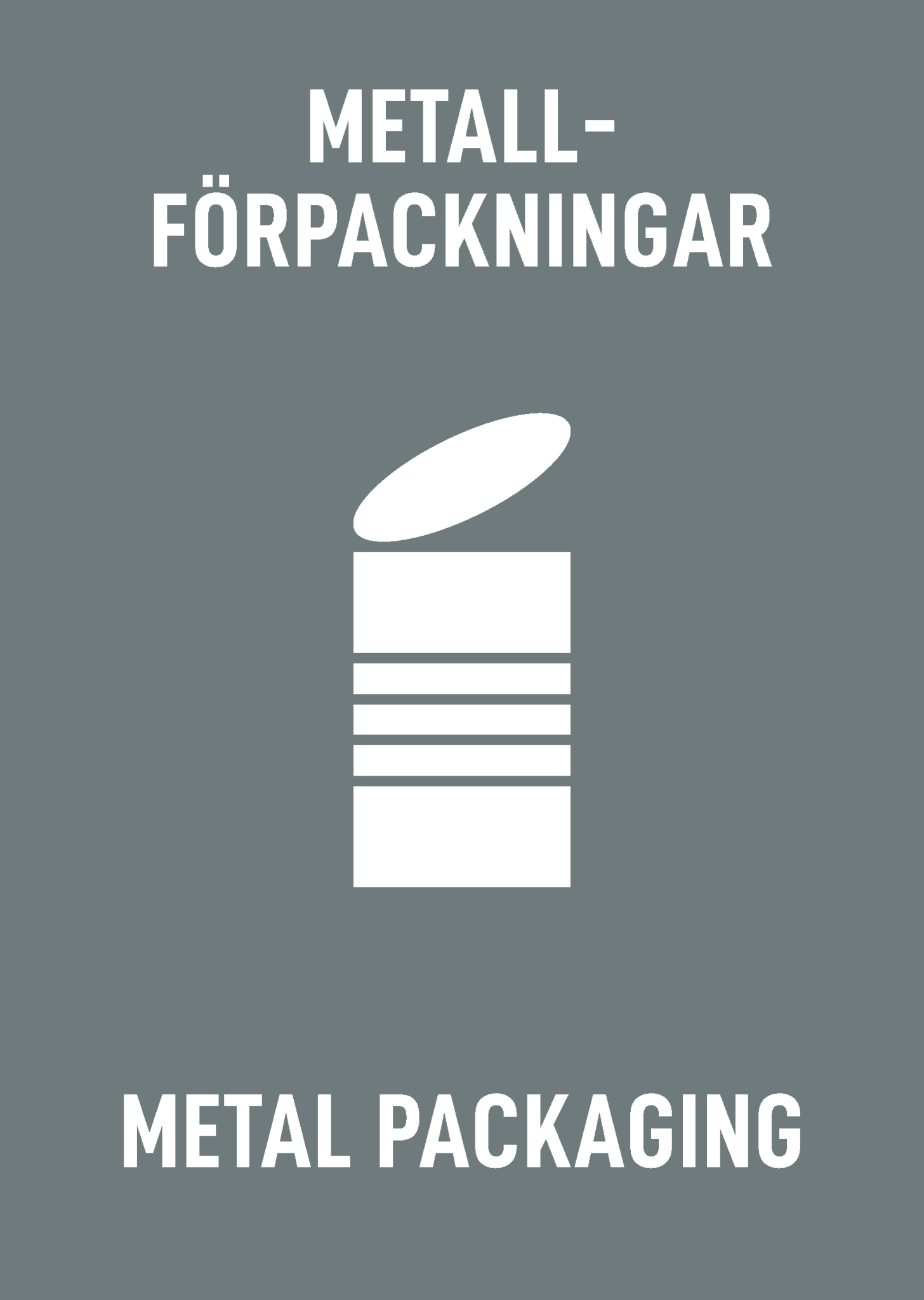 Labeling sign – Metal packaging | PWS