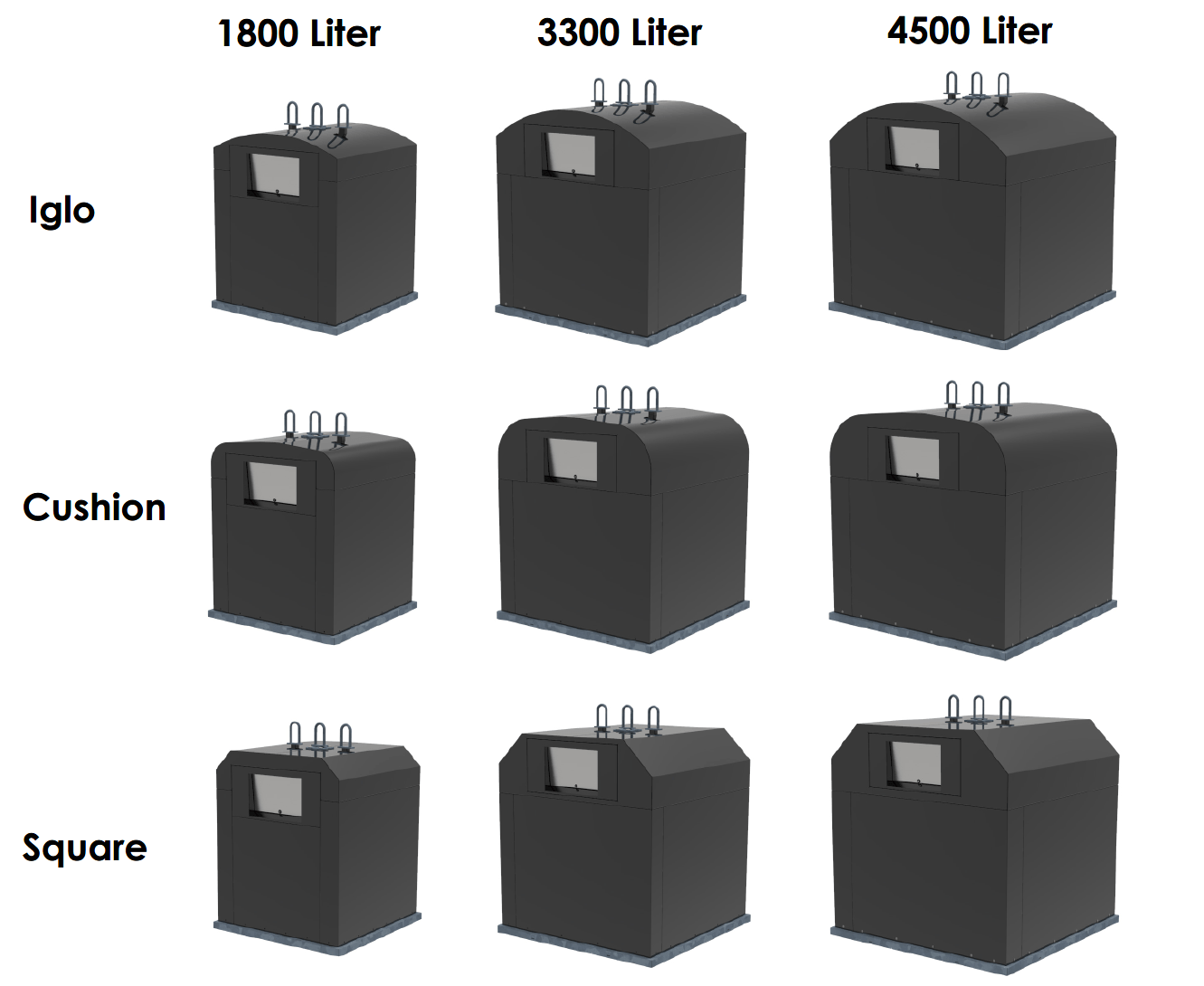 High-capacity waste container – AWS Cushion 4500 HIGH