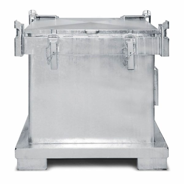 ASP 800L stackable steel container with lock